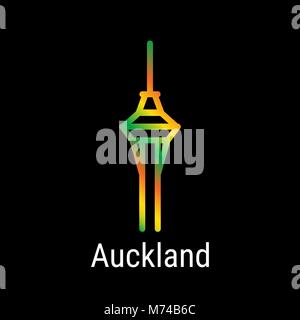 Auckland, New Zealand Vector Line Icon Stock Vector Image & Art - Alamy