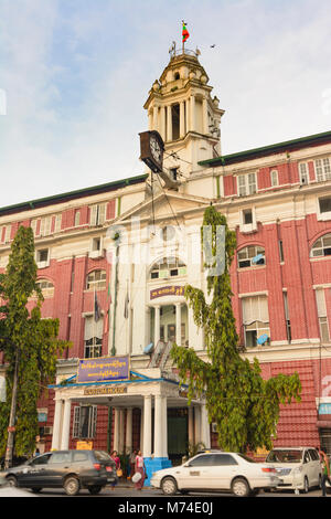 The Yangon Customs House Building, Yangon, Myanmar Stock Photo - Alamy