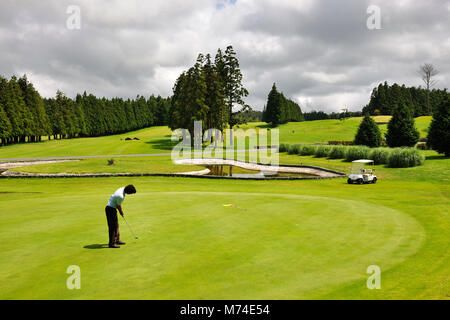 Golf course. Terceira island, Azores. Portugal Stock Photo - Alamy