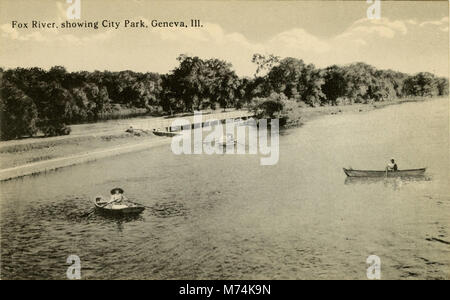 Fox River showing City Park Stock Photo - Alamy