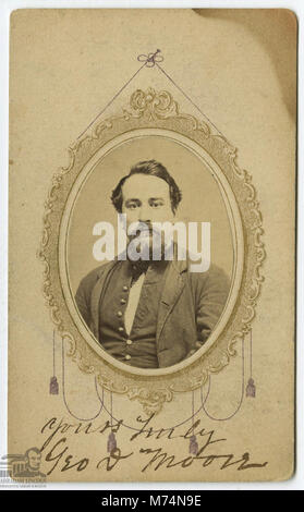 This photograph captures George W. Moore, a prominent billiard player ...