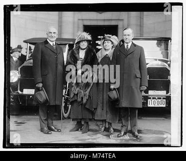 This photo shows President Calvin Coolidge and Vice President Charles ...