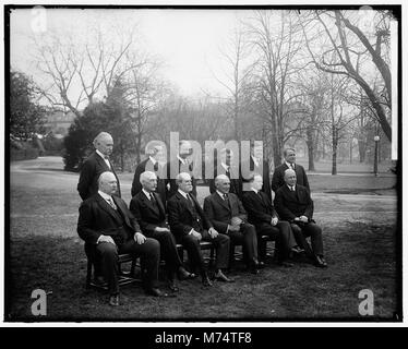 HARDING, WARREN G. WITH CABINET. OUTDOORS Stock Photo - Alamy