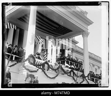 A photograph of President Warren G. Harding delivering his first annual ...