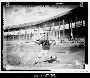 Harl Maggert, a baseball player for the Philadelphia Athletics, is ...