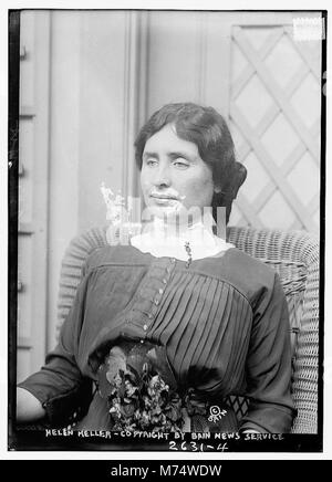 A photograph of Helen Keller, the renowned author, activist, and ...