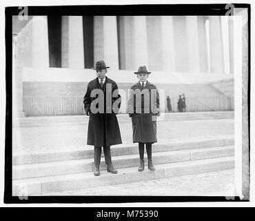 This historical photograph features President Calvin Coolidge and his ...