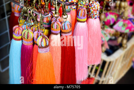 hand made fabric key chain Stock Photo - Alamy