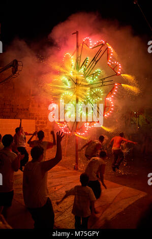 Firework celebrations at The Feast of the Sacred Heart of Jesus Festa ...