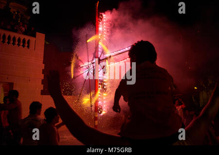 Firework celebrations at The Feast of the Sacred Heart of Jesus Festa ...