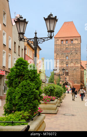Czluchow Gate (14th century), view from Old Market Square, Chojnice ...