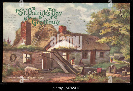 Photograph of an Irish homestead in Bray, showcasing traditional rural ...