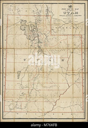 This historical map of Utah Territory illustrates the areas suitable ...