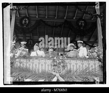 A photograph of General John J. Pershing with Mrs. J.A. Hull ...