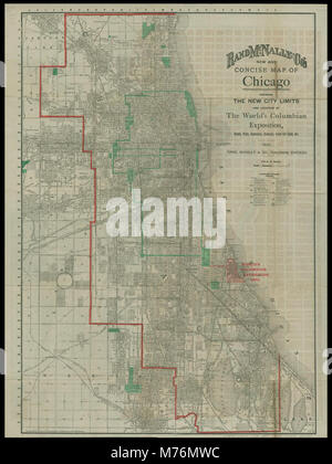 Rand, McNally & Co.'s new and concise map of Chicago : showing the new ...