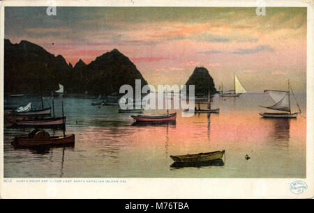 A view of North Point and Sugar Loaf on Santa Catalina Island ...
