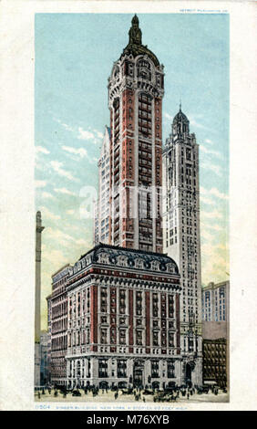 The Singer Building, completed in 1908, was a landmark skyscraper in ...