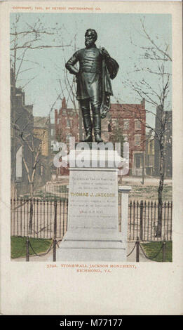 A photograph of the Stonewall Jackson Monument, dedicated to ...