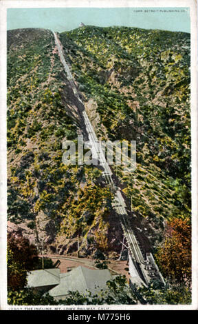 The Mount Lowe Incline, part of the historic Mount Lowe Railway, was an ...