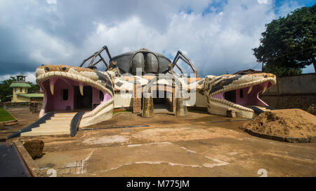 Modern museum of Foumban, Cameroon Stock Photo - Alamy
