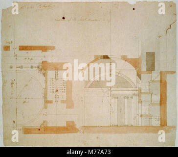 A detailed floor plan of the United States Capitol, showing its ...