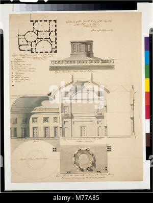 This architectural drawing presents the detailed plan of cellars ...