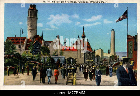 A depiction of a Belgian village, showcasing its traditional ...