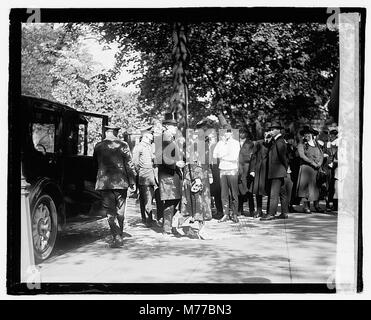 In this historical image, Mrs. Coolidge, wife of President Calvin ...