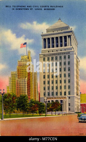 The Bell Telephone Building and the Civil Courts Building are prominent ...