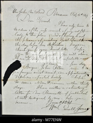 William Cornell Jewett letter to John M. Read of Philadelphia, 1849 ...