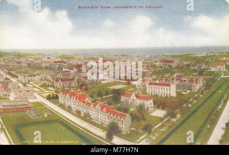 Aerial view of the University of Chicago campus, capturing the ...