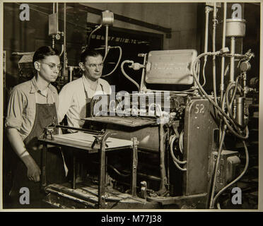 A detailed image depicting the process of book manufacturing using ...