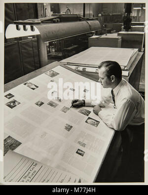 A photo showcasing the book manufacturing process using sheet-fed ...