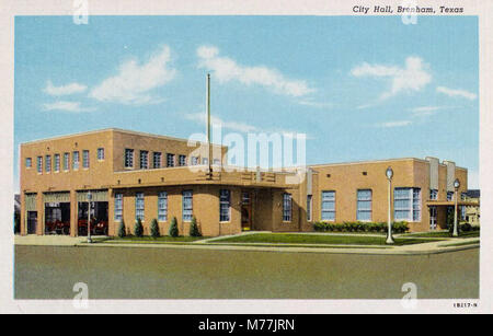 Brenham TX - City Hall (NBY 430110 Stock Photo - Alamy