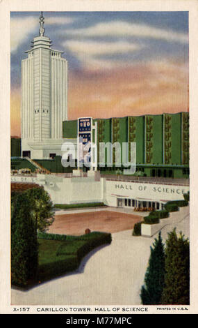 Photograph of the Carillon Tower at the Hall of Science. The tower ...