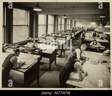 This image depicts the cartographic publishing production procedures ...