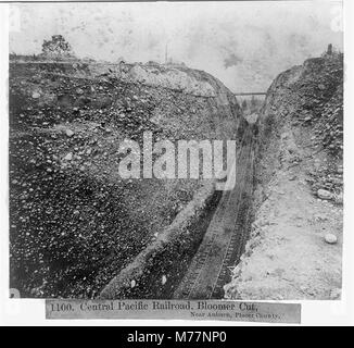 The train in Bloomer Cut, located within the U.S. West, is part of the ...