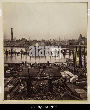 The aftermath of the Great Chicago Fire of 1871, showing the Fifth ...
