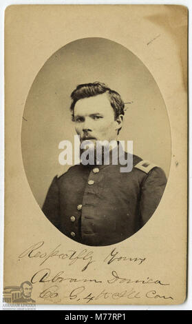 A photograph or portrait of Abram Donica, a historical figure likely ...