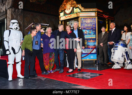 Mark Hamill with his brothers and sisters at his Star On The Hollywood ...