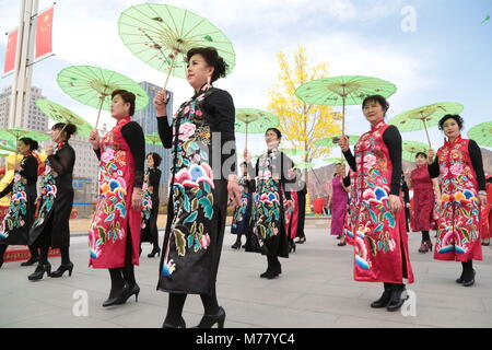 Pingliang, Pingliang, China. 8th Mar, 2018. Pingliang, CHINA-8th March ...