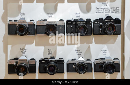 Vintage late 1970's Olympus OM-2 professional 35mm SLR film camera with ...