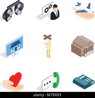 Workforce icons set, isometric style Stock Vector Image & Art - Alamy