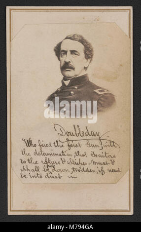 General Abner Doubleday, known for his role in the U.S. Civil War, is ...