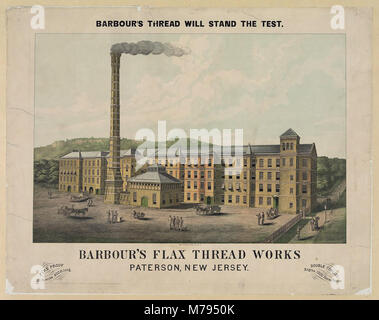 Barbour's flax thread works. Patterson, New Jersey Stock Photo - Alamy