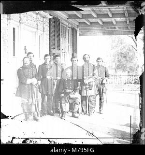 A photograph of General Isaac I. Stevens at a porch in Beaufort, South ...