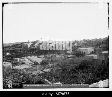 A historical view of Bethlehem and its surrounding areas, including ...
