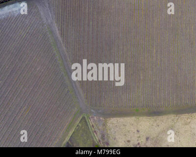 An aerial view of the Kent village of Eccles and surrounding ...