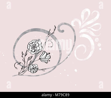 Hand lettering, modern calligraphy alphabet in black on a white paper ...