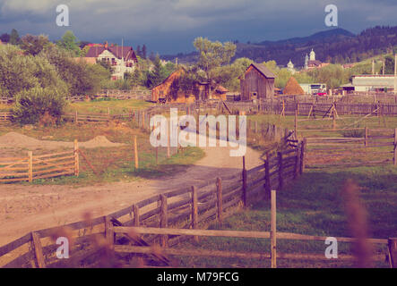Sadova, traditional romanian village in autumn day Stock Photo - Alamy